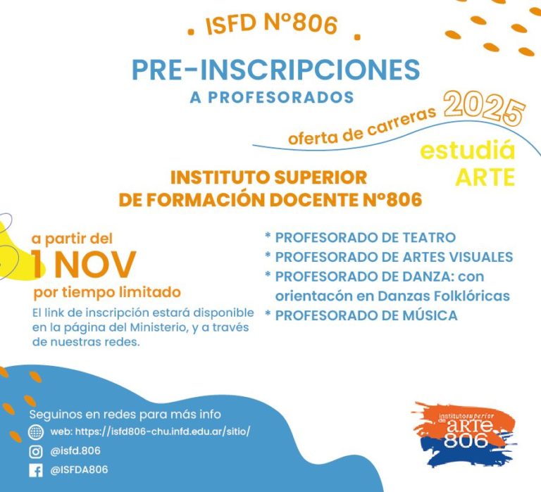 ISFD 806 – Instituto Superior de Formación Docente Nº 806