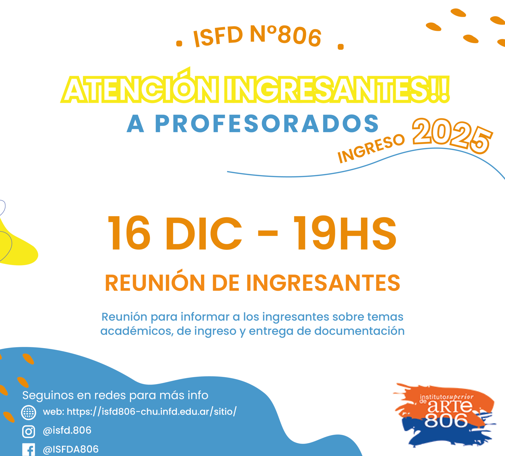 ISFD 806 – Instituto Superior de Formación Docente Nº 806